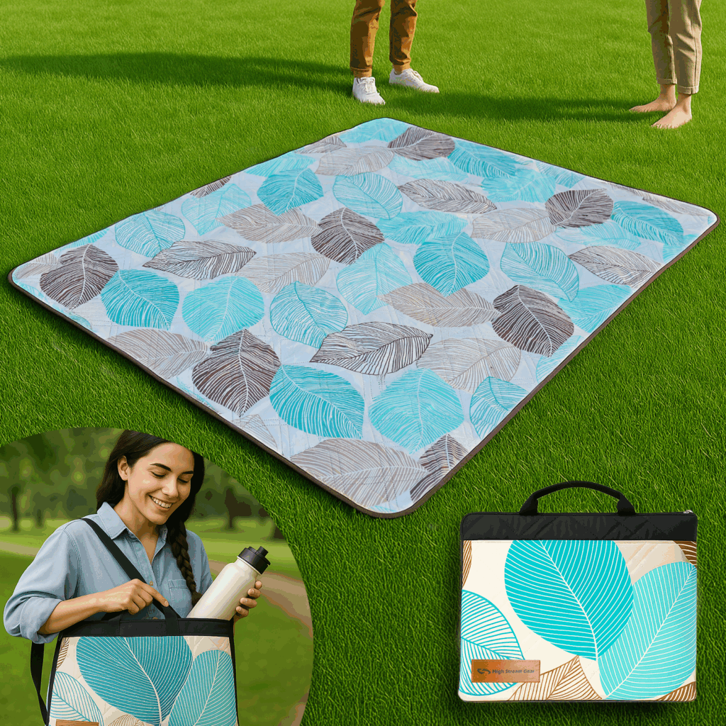Picnic Blanket Waterproof Foldable – 2-in-1 Picnic Mat and Bag - High ...